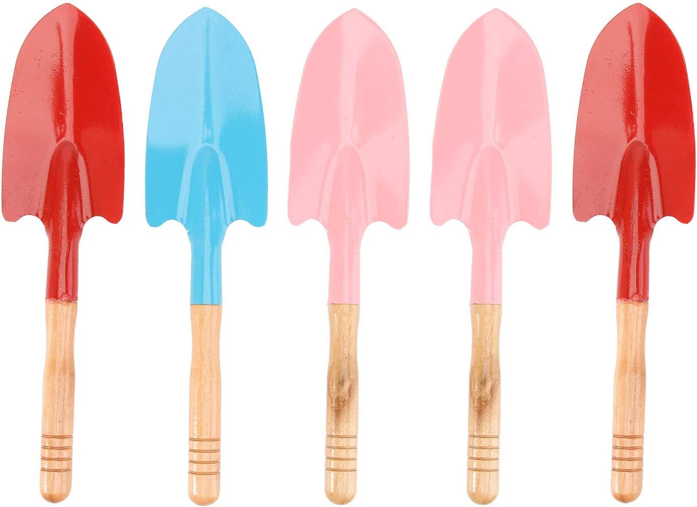 5pcs Wooden Mini Sand Shovels Kids Scoop Beach Toy Children Playing ...