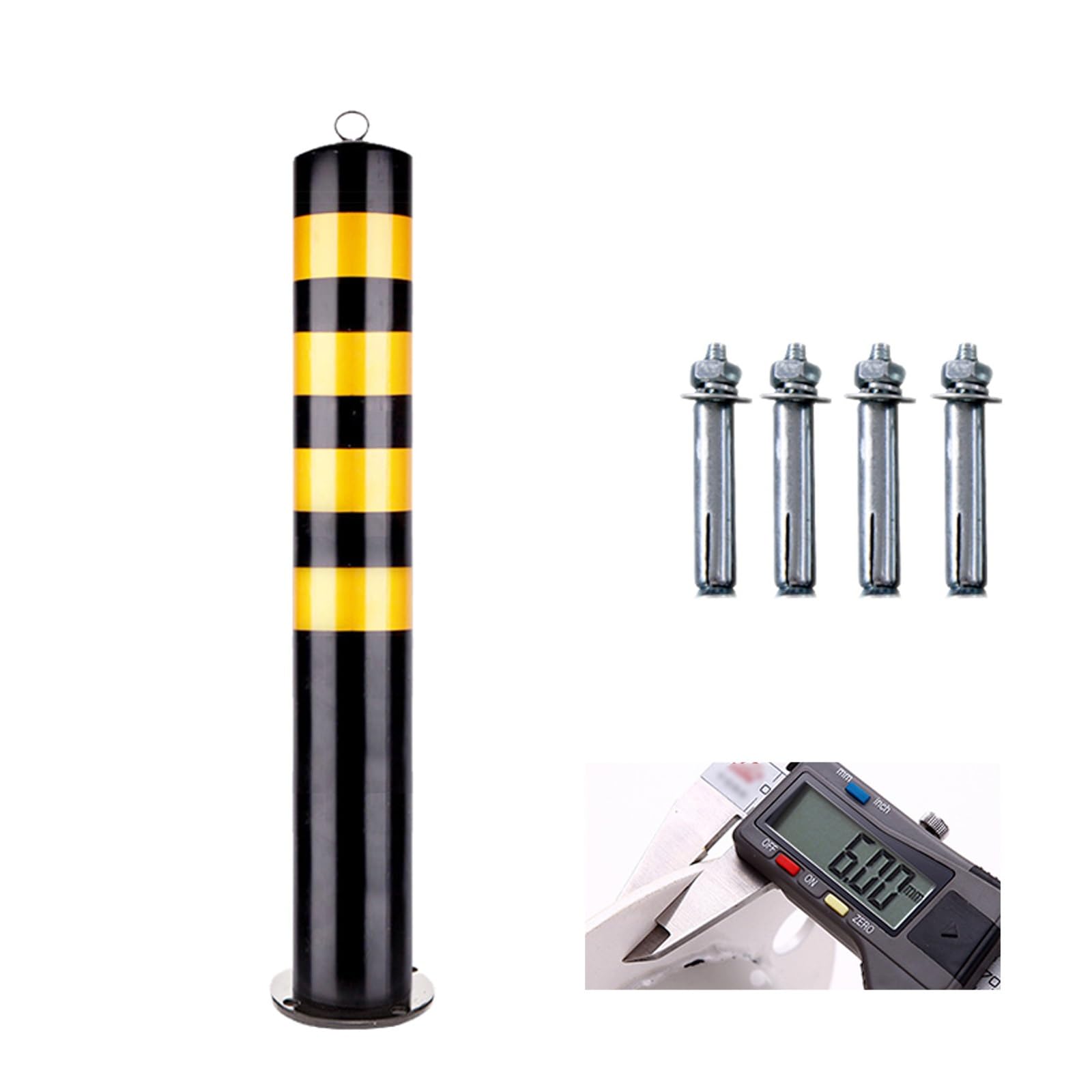 Bollard Reflective Tape Customized Yellow Film Plastic Bollard Wheel