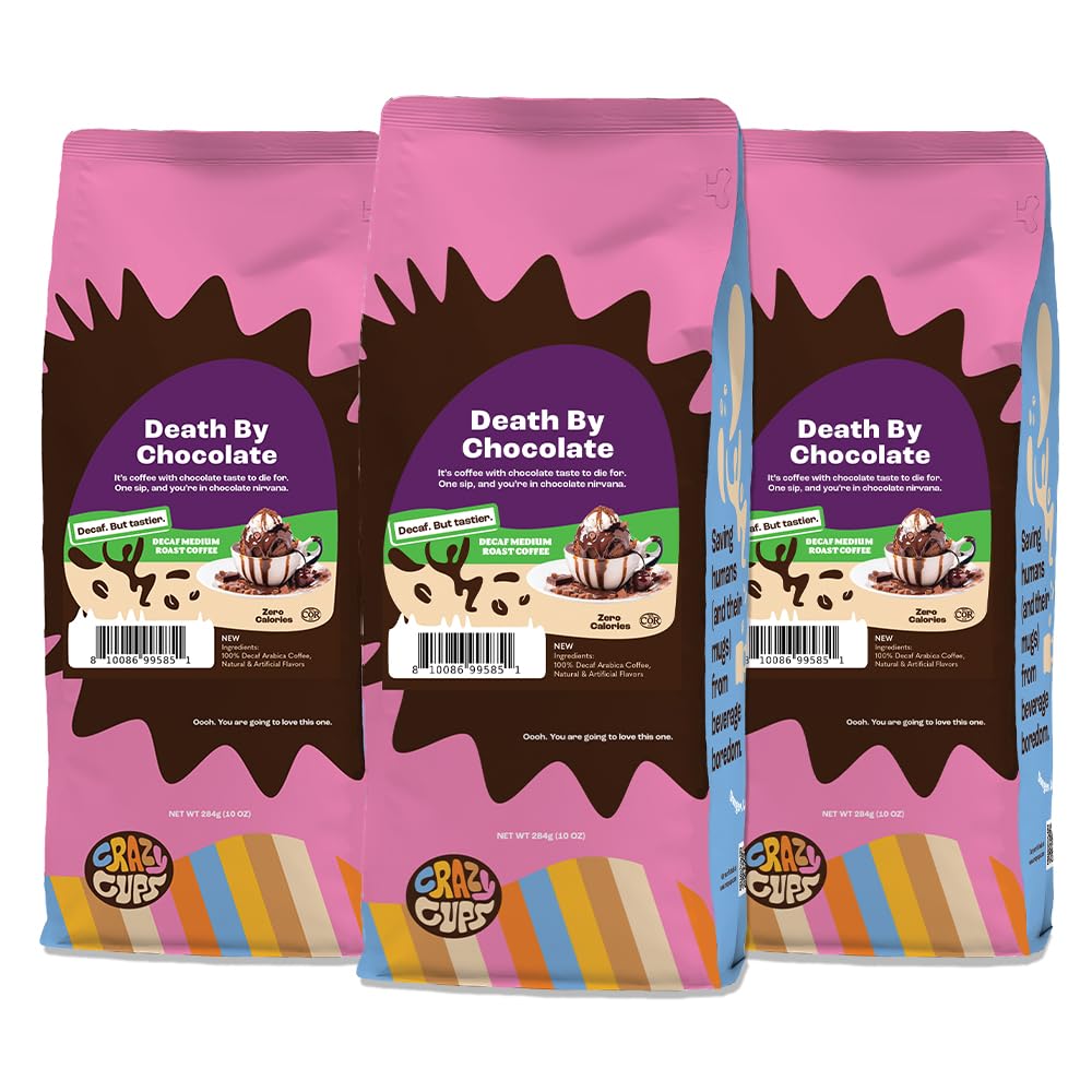 Amazon.com : Crazy Cups Flavored Ground Decaf Chocolate Coffee ...