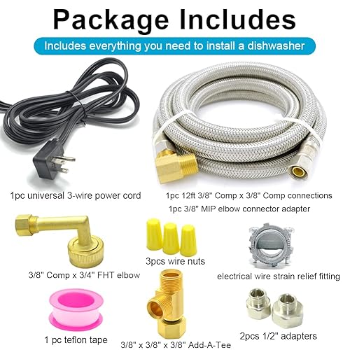 Snapklik.com : TT FLEX Universal Dishwasher Installation Kit,12 Ft ...