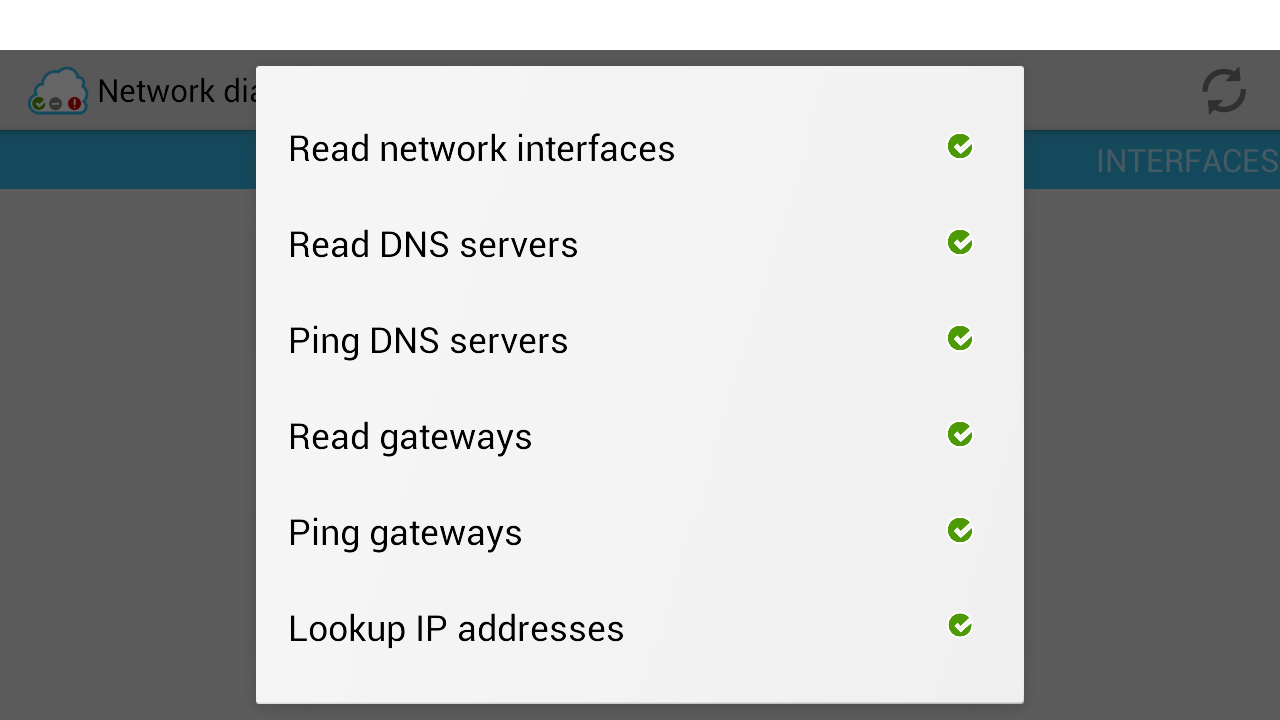 network diagnosis - App on the Amazon Appstore