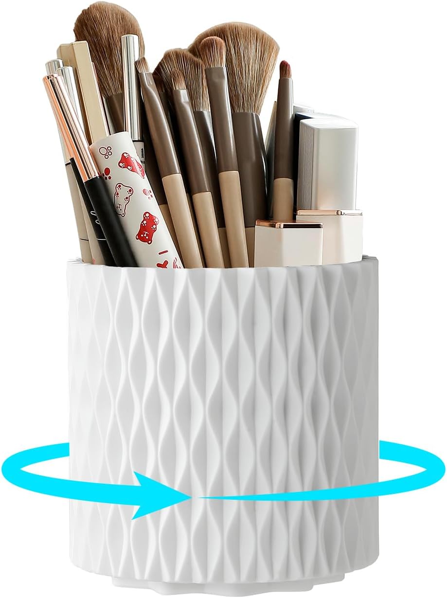 Amazon.com: Imakmasion Makeup Brush Holder Organizer - 360° Rotating ...