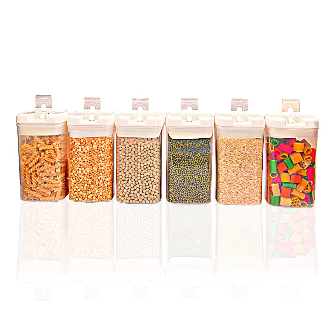 Buy POSH PLASTICWARE® Airtight Plastic Square Container Set for Kitchen ...