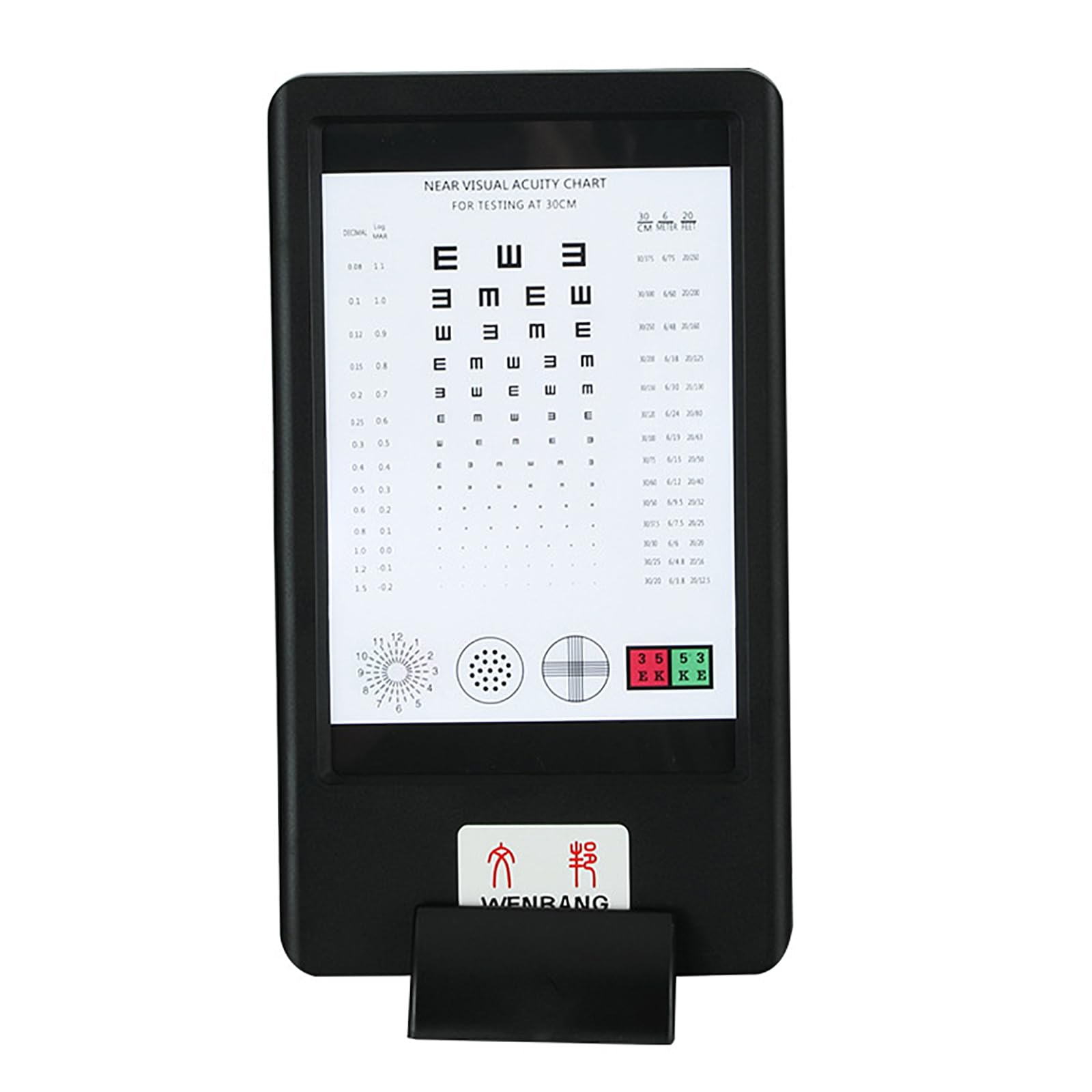 Eye Exams Charts, LED Eye Test Chart with Double-sided Display and 5 ...