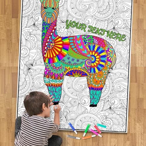 Amazon.com: Personalized Giant Coloring Poster - Jumbo Coloring Sheets ...