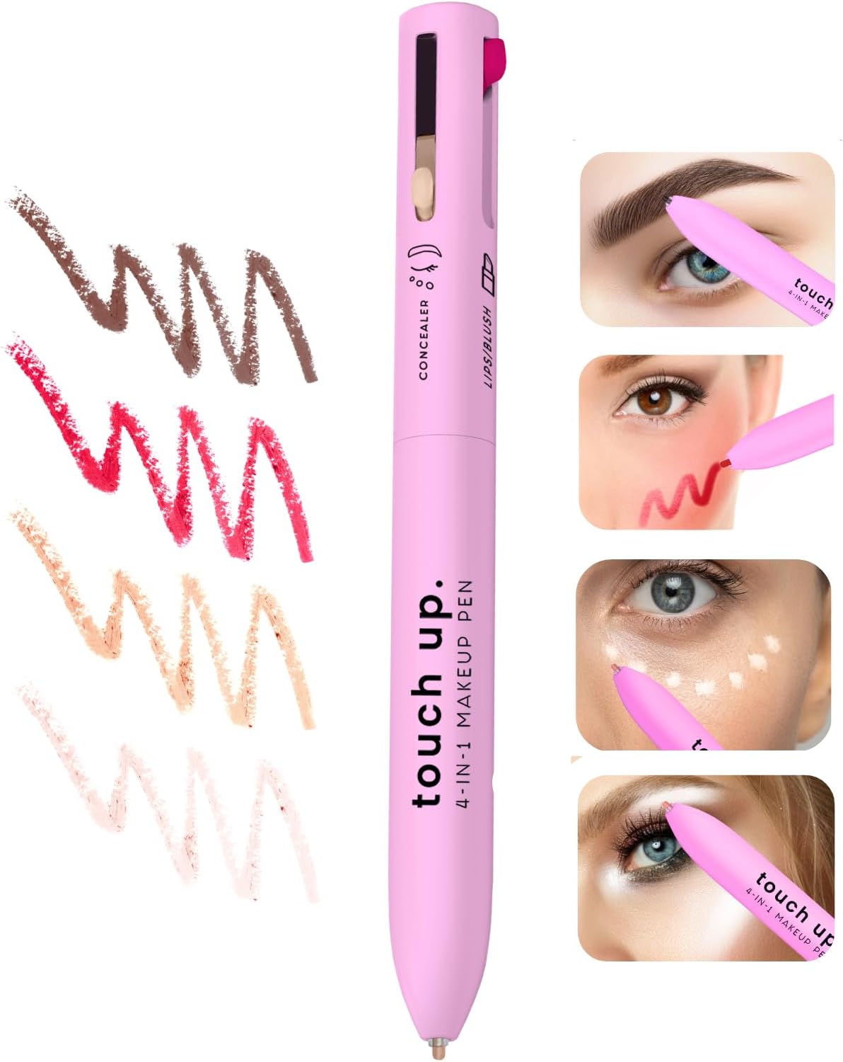 Amazon.com : Katelia Beauty Touch Up 4-in-1 Makeup Pen (Concealer, Eye ...