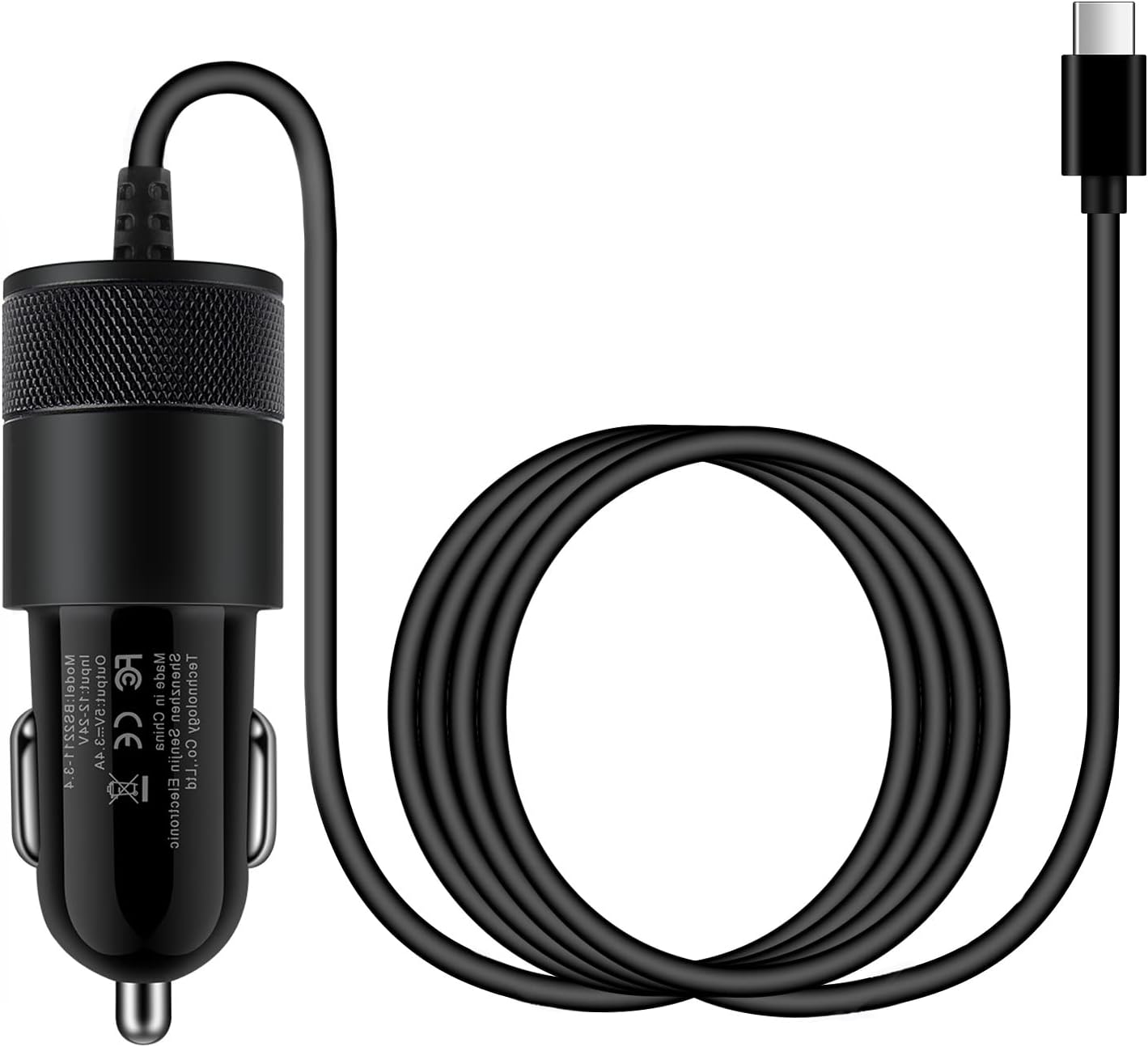 Amazon.com: 3.4A Fast Car Charger Type C Cigarette Lighter Plug USB ...