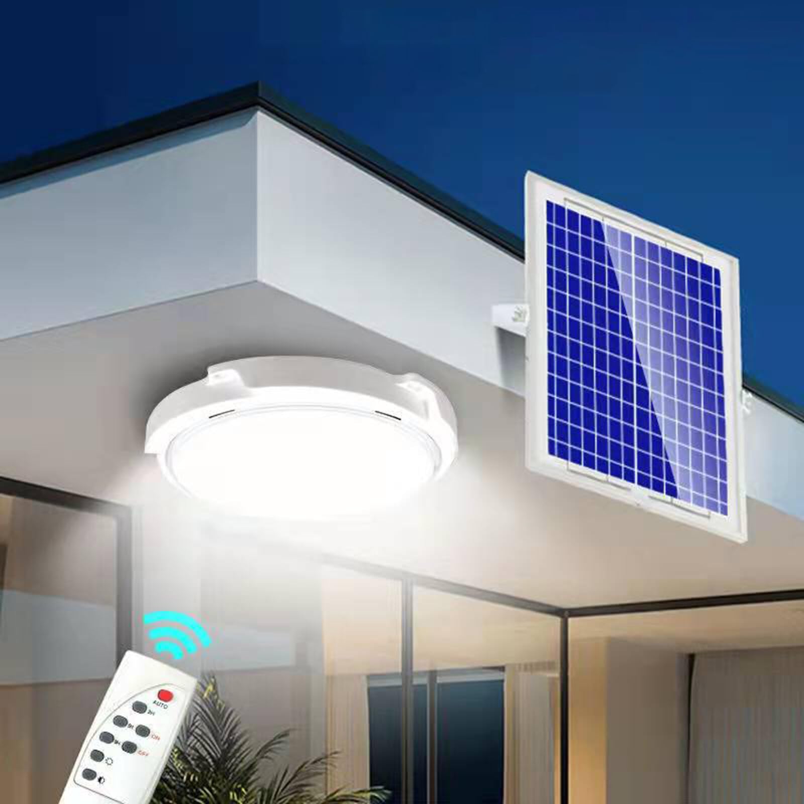 Yuehuamech Solar Powered Ceiling Light DIY Solar Powered Garden Light ...