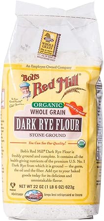 Amazon.com : Bob's Red Mill Dark Rye Flour, 22 oz : Grocery & Gourmet Food
