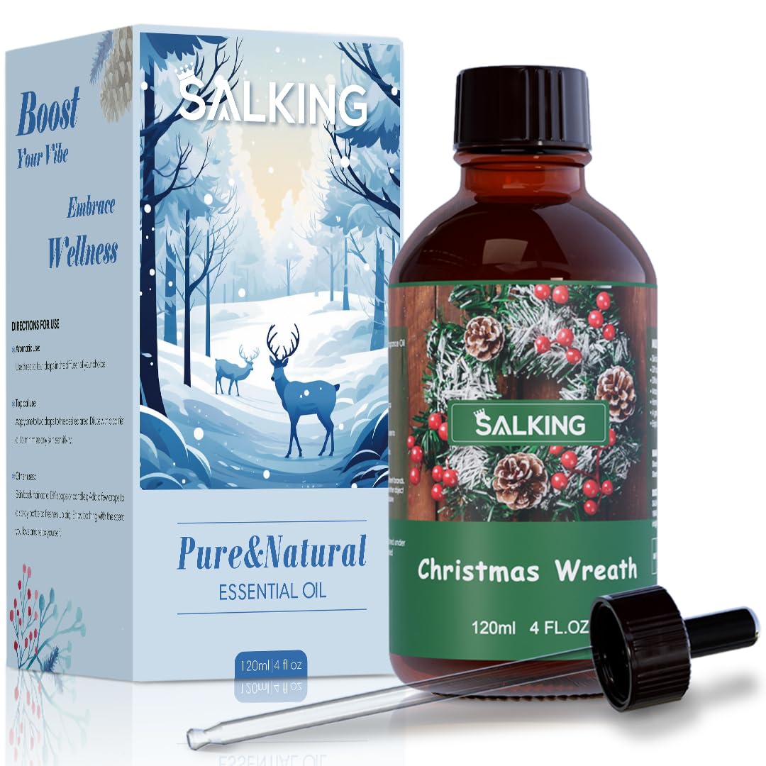 Amazon.com: SALKING Christmas Wreath Fragrance Oil, 120ml (4 Fl Oz ...