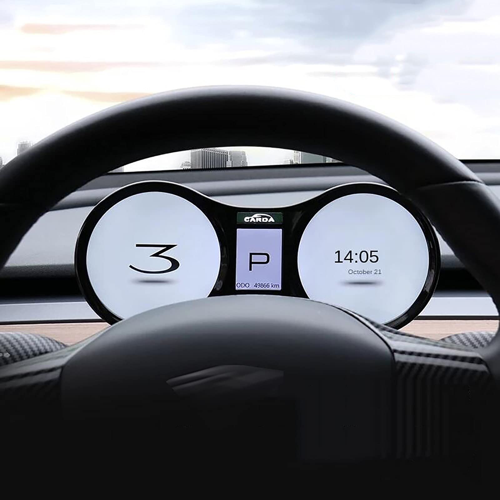 Buy Head Up Display HUD Instrument Cluster, with Speedometer Gear ...