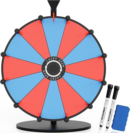 Amazon.com: EBLIKI 12" Prize Wheel Heavy Duty, Dual Use Spinning Wheel ...