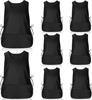 Red Apron Waterproof Cobbler Apron With Deep Pockets - Unisex Art Smock ...