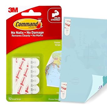 Amazon.com: Command Poster Strips, Removable, Holds Up to 1 Lb Per Pair ...