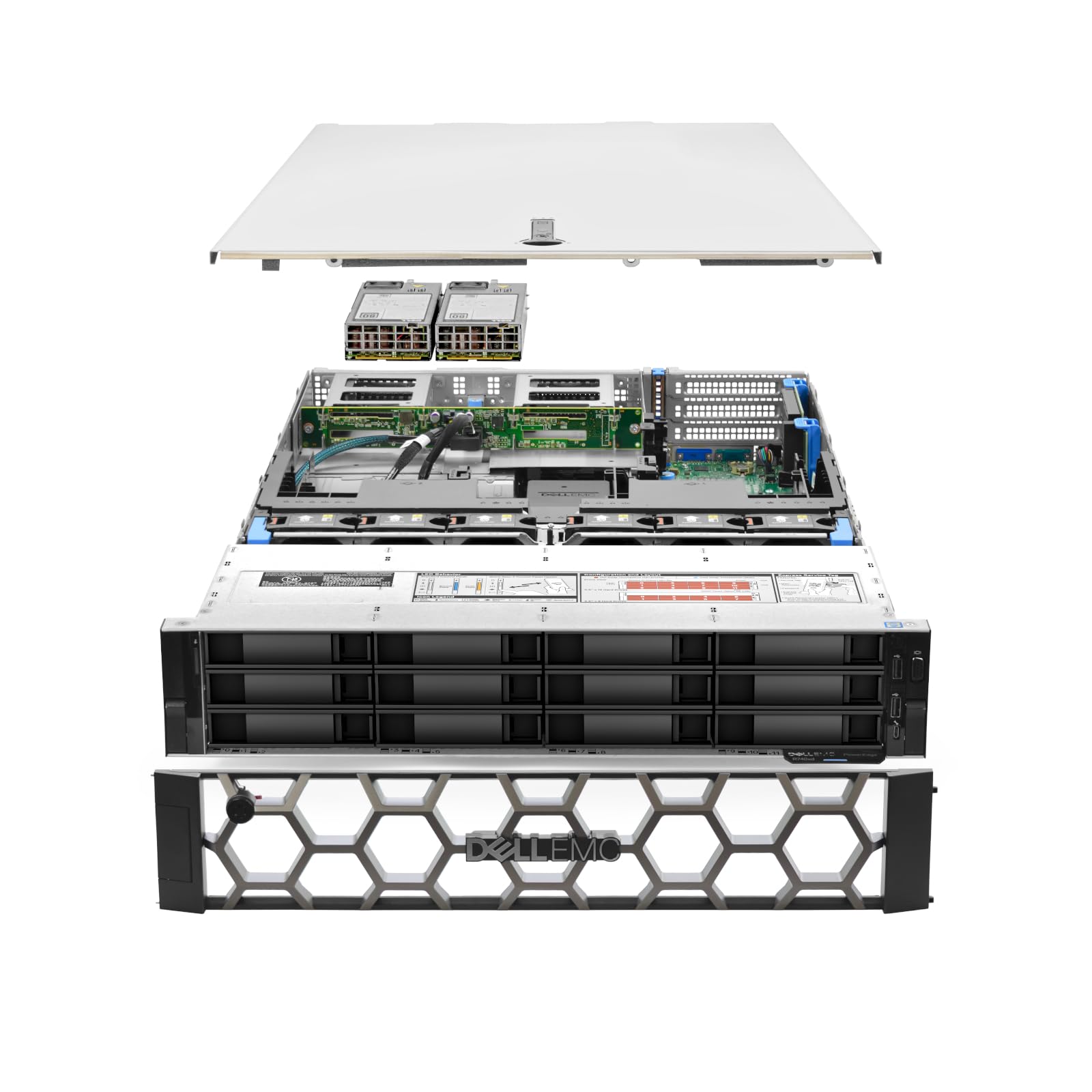 Amazon.com: Dell PowerEdge R740xd Server 3.10Ghz 40-Core 512GB 2x960GB ...