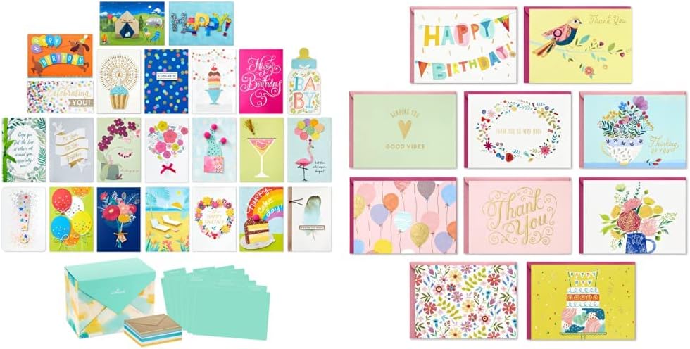 Amazon.com : Hallmark Pack of 24 Handmade Assorted Boxed Greeting Cards ...