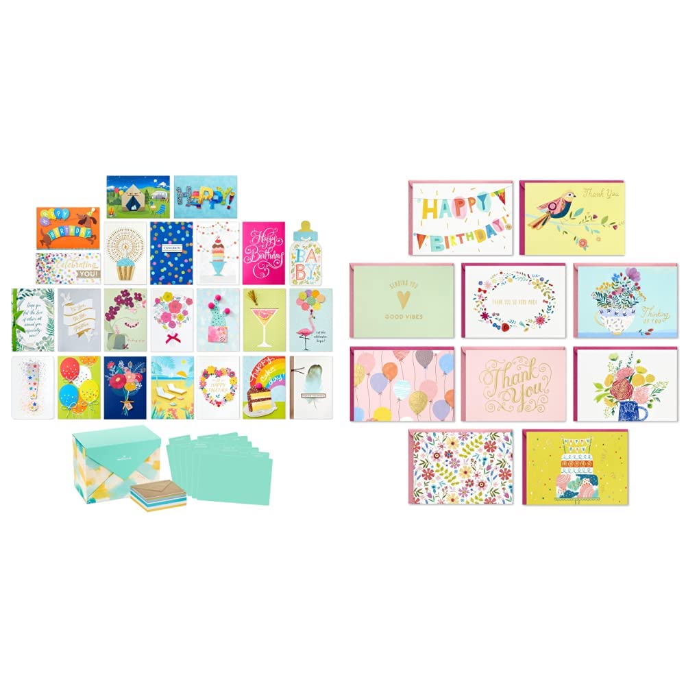 Amazon.com : Hallmark Pack of 24 Handmade Assorted Boxed Greeting Cards ...