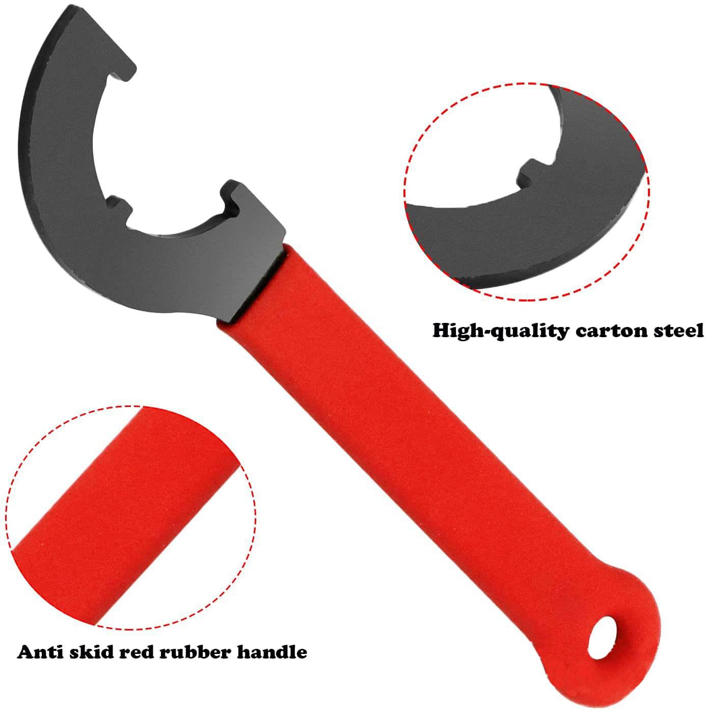 B BELPAIR Motorcycle Shock Spanner Wrench Set - Adjustable C-Shape ...