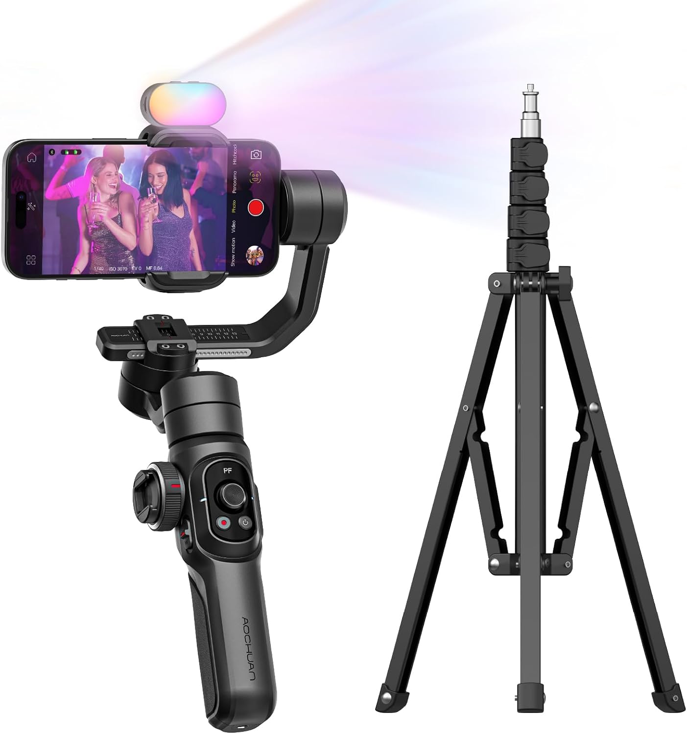 Amazon.com: AOCHUAN 3-Axis Gimbal Stabilizer for Smartphone Smart S2 ...