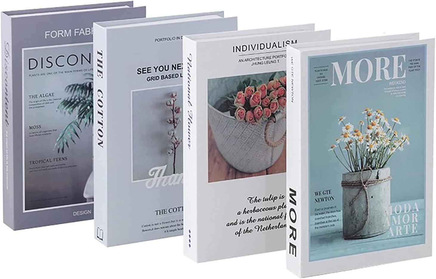 Amazon.com: 10 Pieces Fashion Decorative Book - Ediactcyl Modern ...