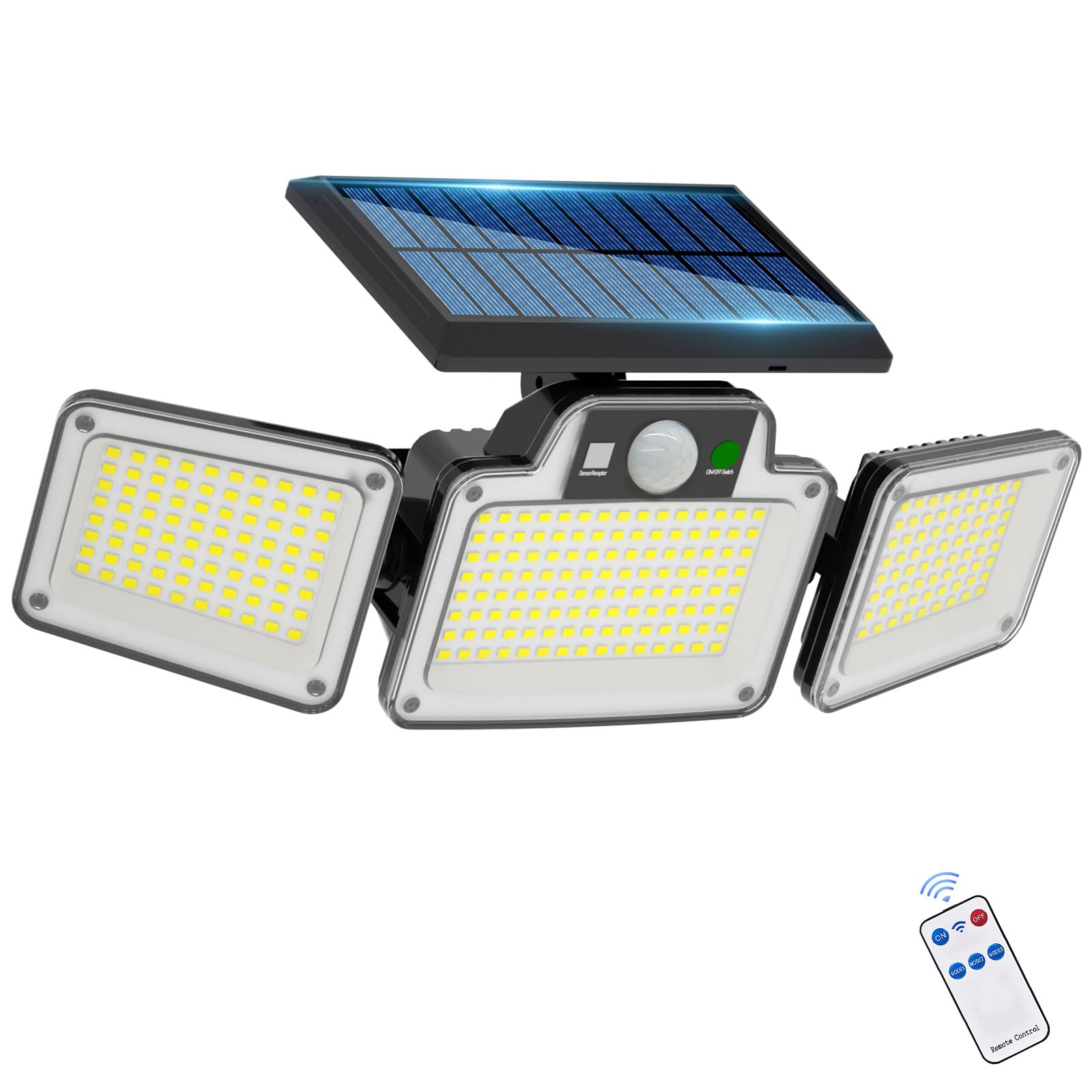 JumJam Solar Lights Outdoor with Motion Sensor, 280LED Super Bright ...