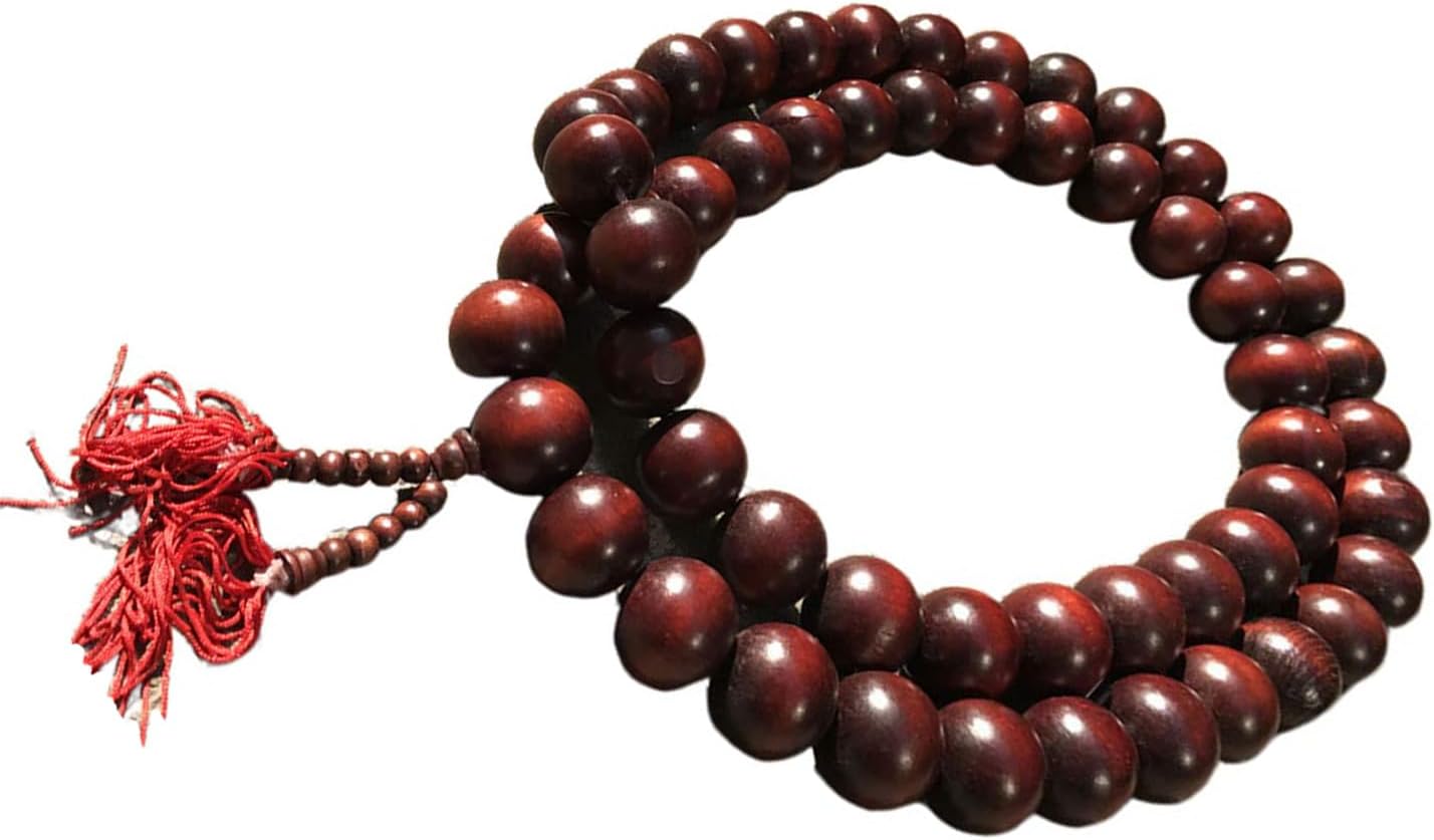 Necklace Wood Buddha Monk Prayer Beads Necklace,Buddha Mens Beaded Wood ...