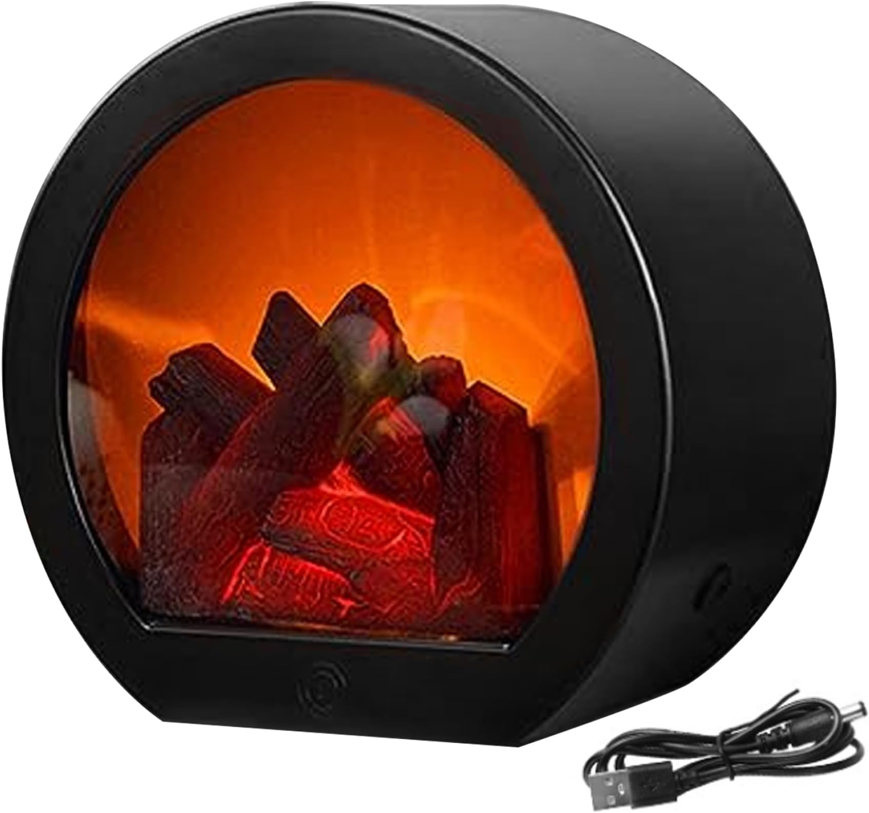 Mini Fireplace,Desktop Fireplace, Electric Fireplace Flameless ...