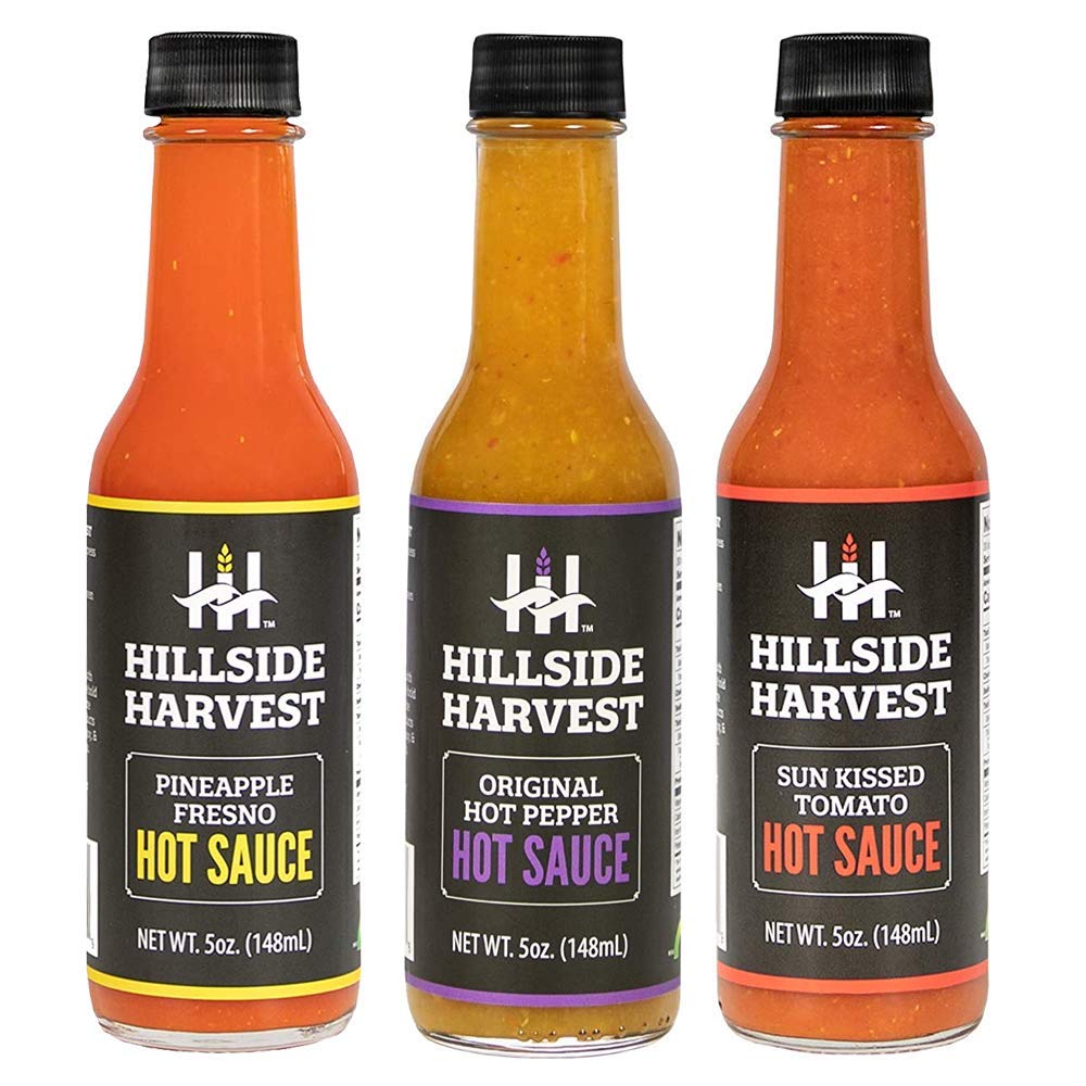 Amazon.com : Hillside Harvest – Variety Pack of Hot Sauces, Gourmet ...