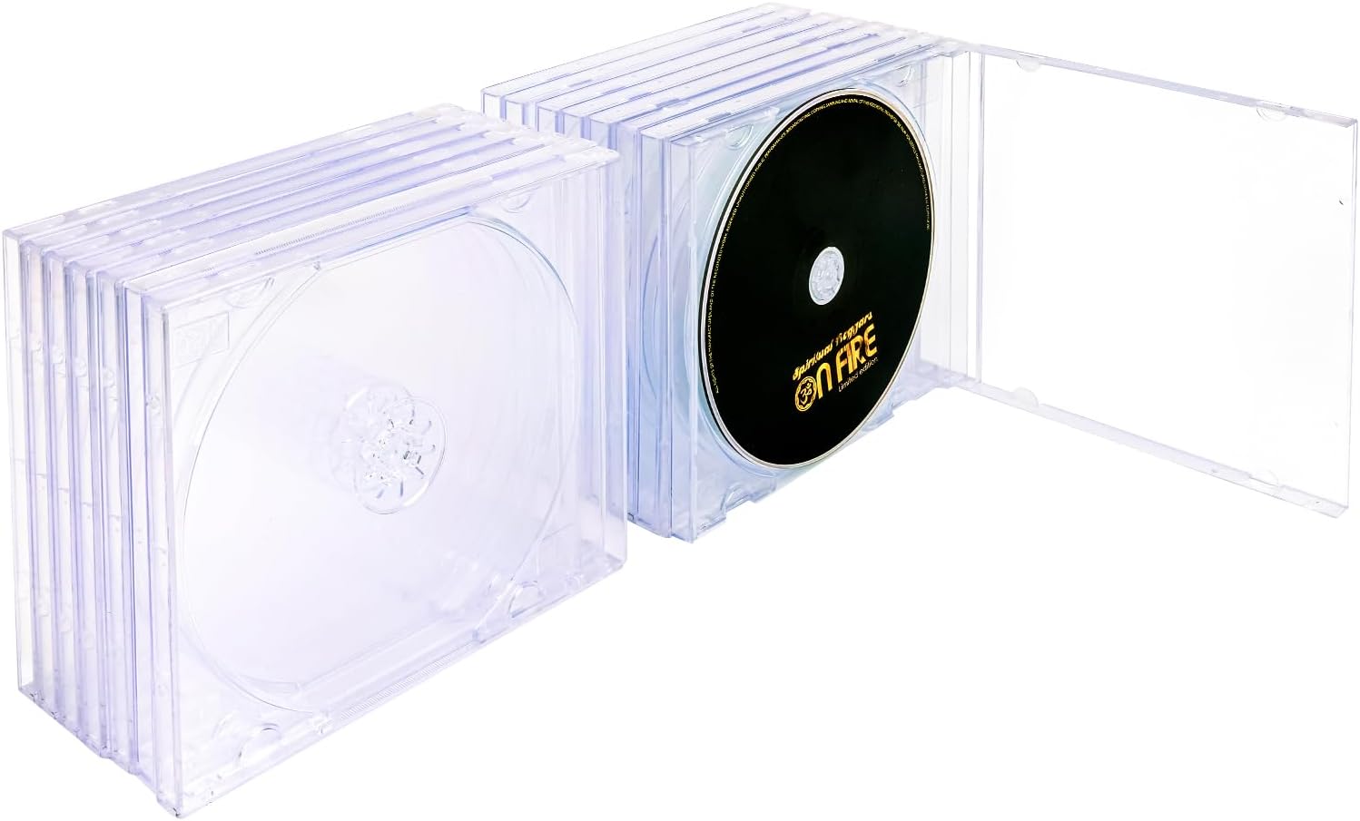 Amazon.com: BOATISLE Standard Single Clear CD Jewel Case - Pack of 15 ...