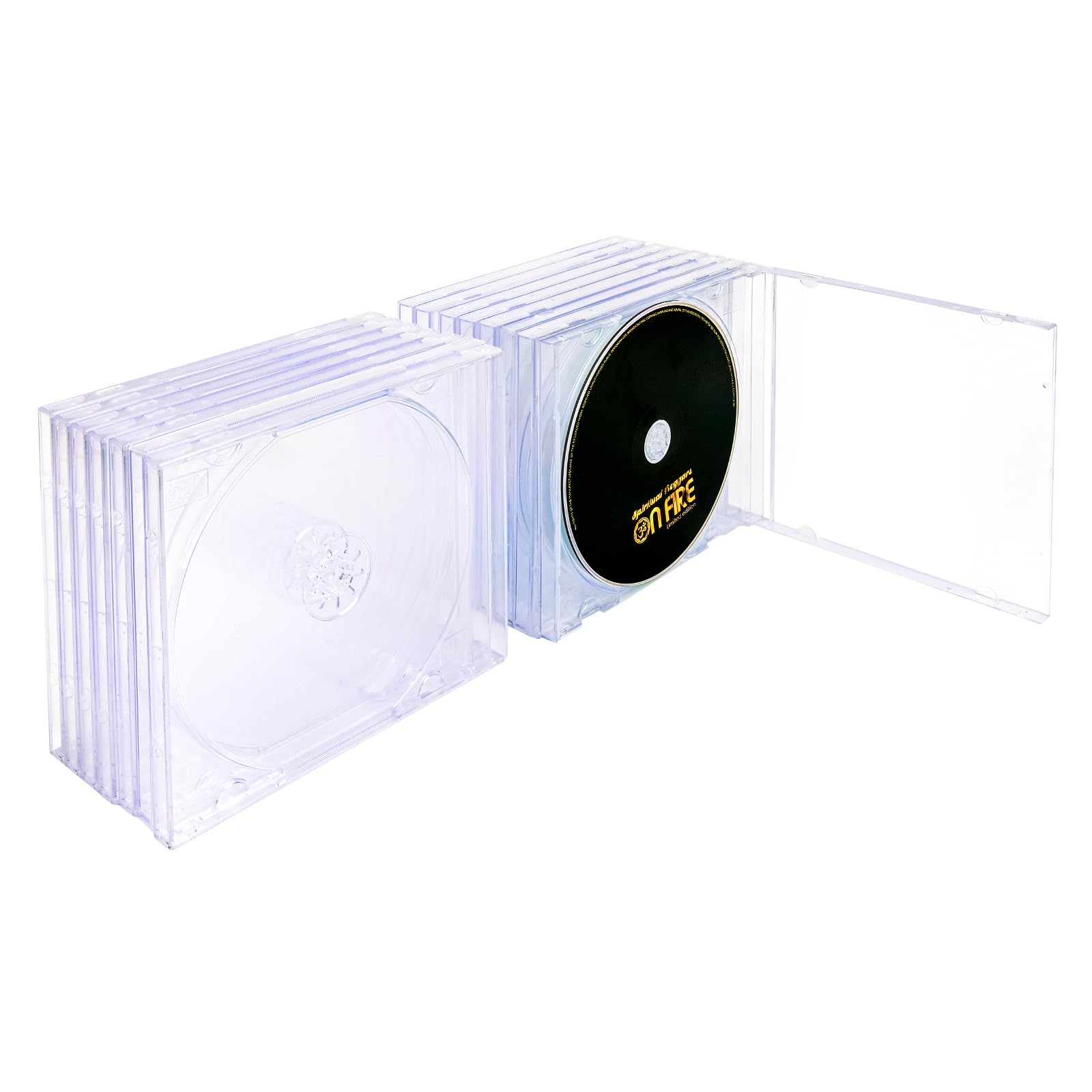 Amazon.com: BOATISLE Standard Single Clear CD Jewel Case - Pack of 15 ...