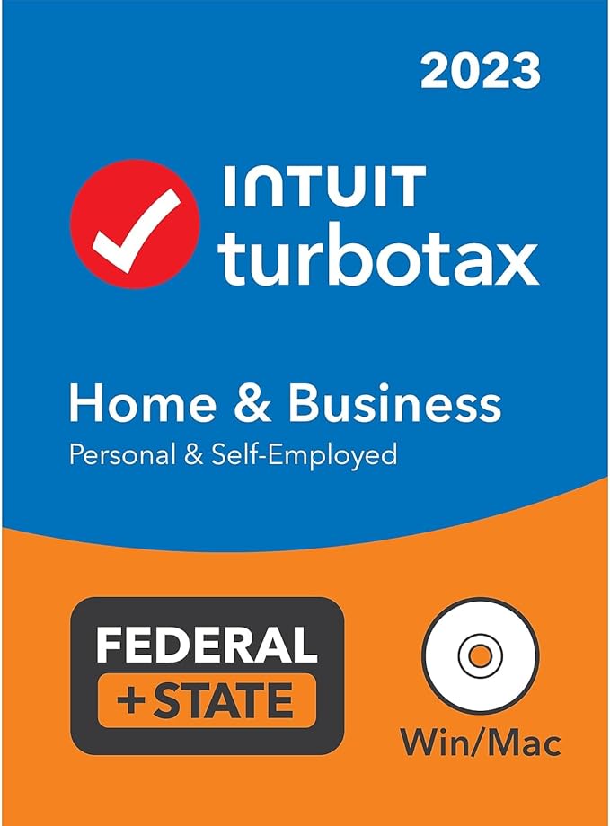Amazon.com: Intuit TurboTax Home & Business 2023 Federal + State for 1 ...