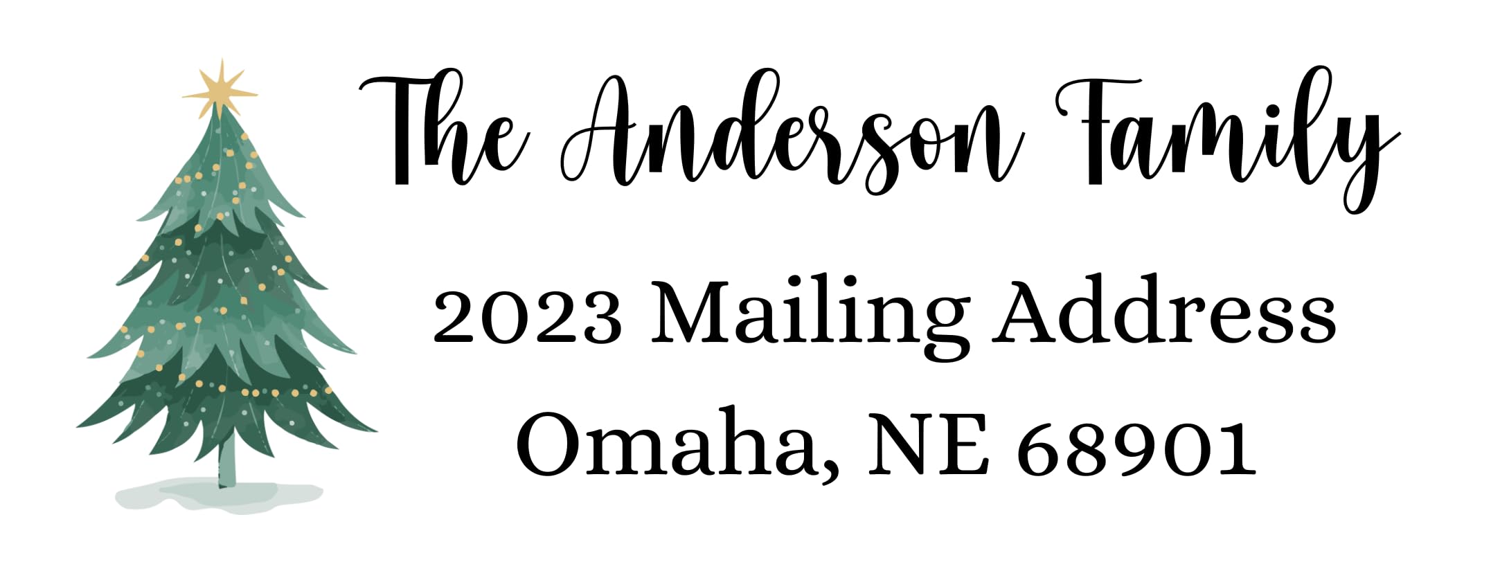 Amazon.com: Sunshine Stickers Custom Christmas Return Address Labels ...