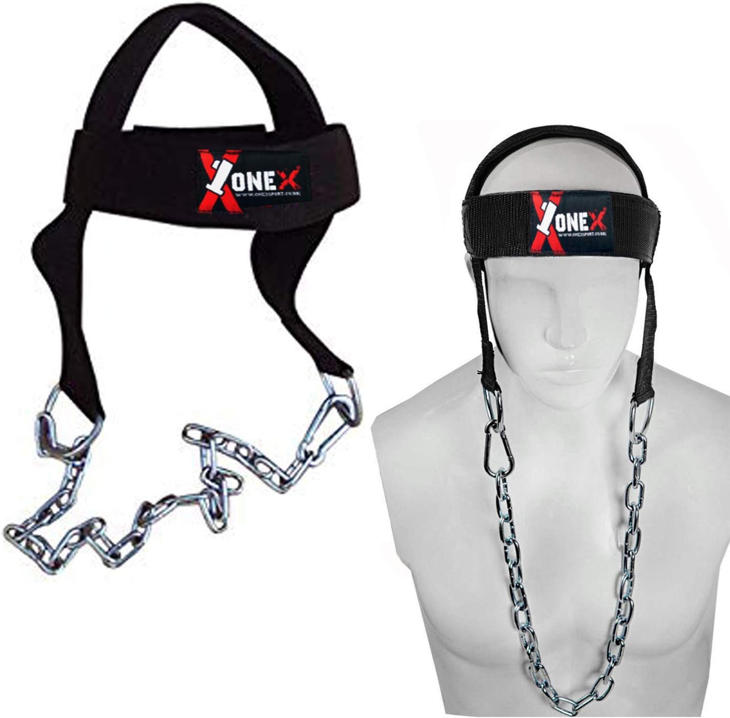 ONEX Heavy Duty Neck Exerciser Weight Lifting Head Harness Dipping Neck ...