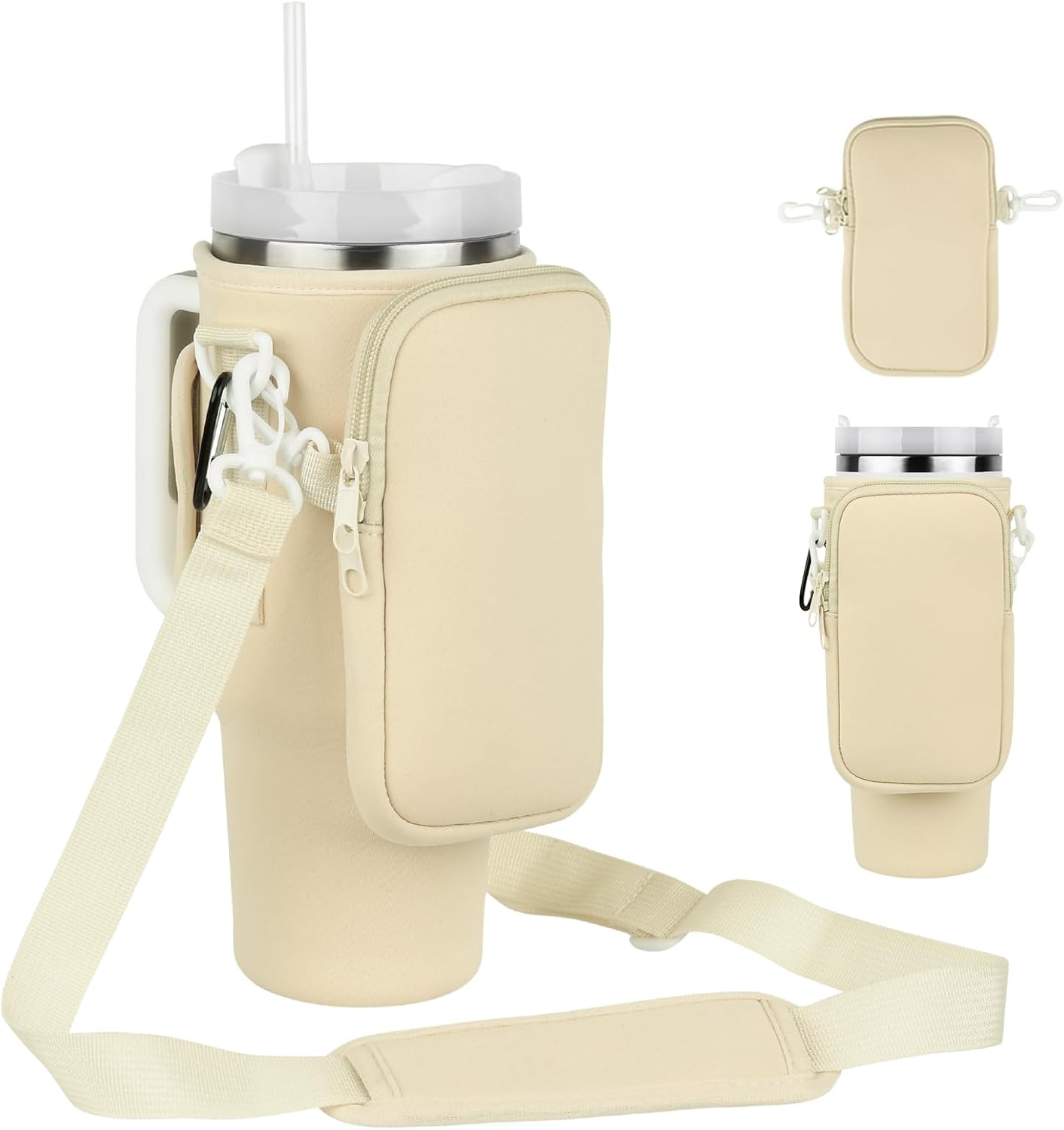 Amazon.com: Water Bottle Carrier Bag for Stanley 40/30 Oz Tumbler with ...