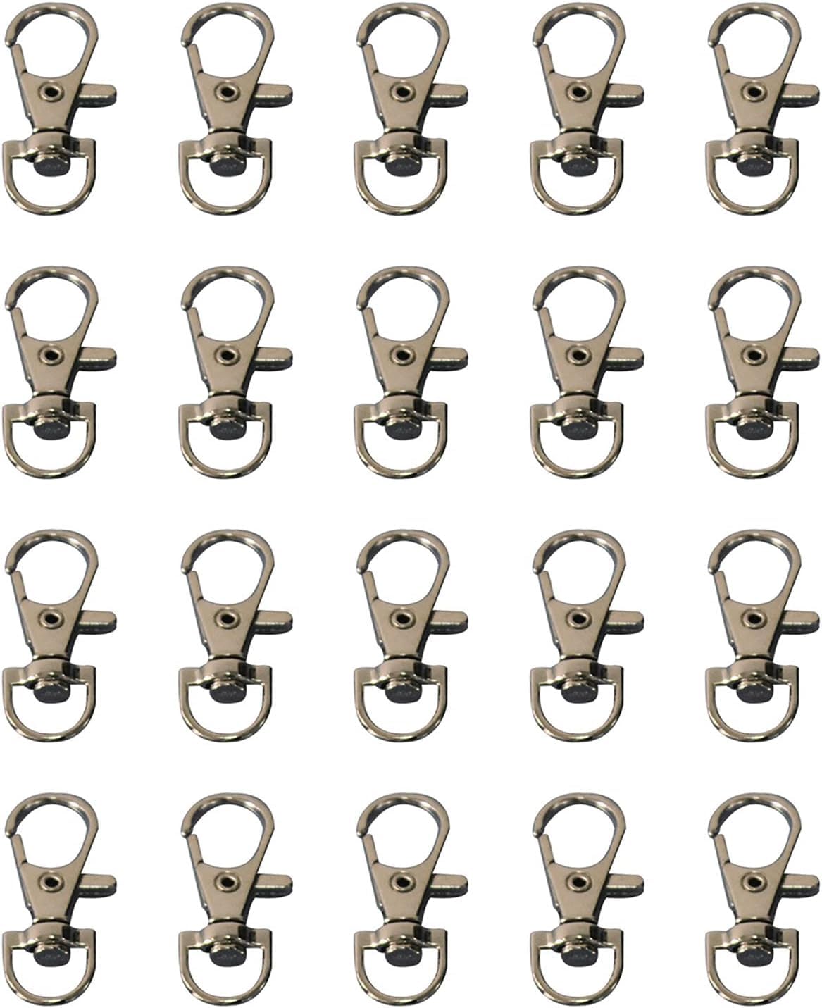 Amazon.com : 20 Pcs Metal Hook Belt Clip Door Lock for Pet Birds Cage ...