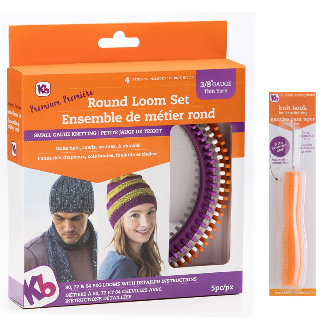 Amazon.com: Authentic Knitting Board 'Premium' Round Knitting Looms Set ...