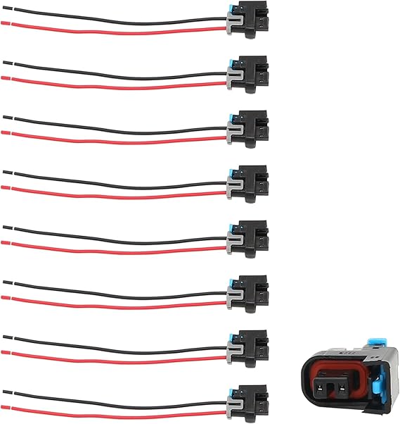 Amazon.com: Pack of 8 Fuel Injector Wire Connector Pigtail Plug ...