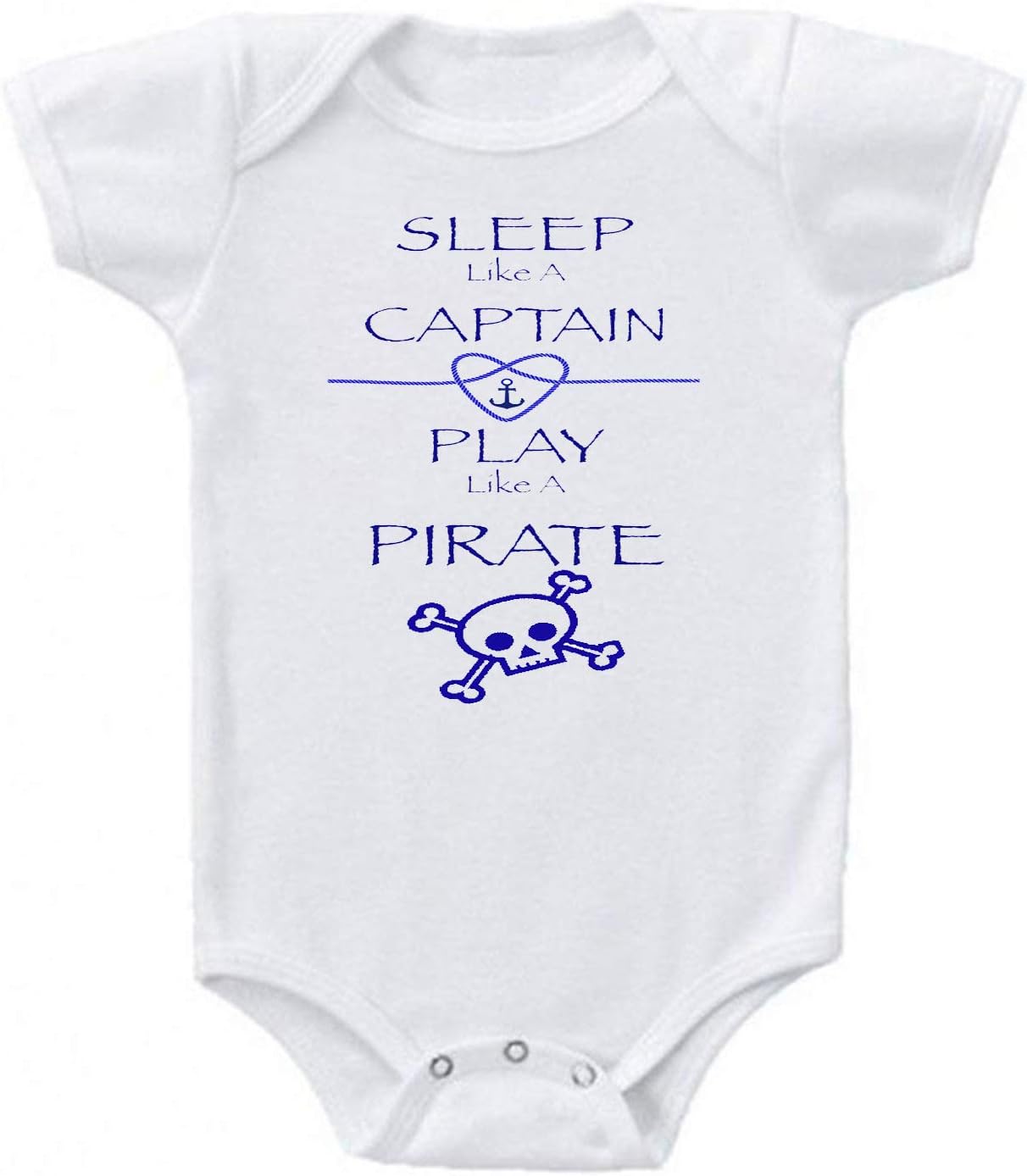 Amazon.com: Snappy Suits Cute Nautical Sleep Like a Captain Play Like A ...