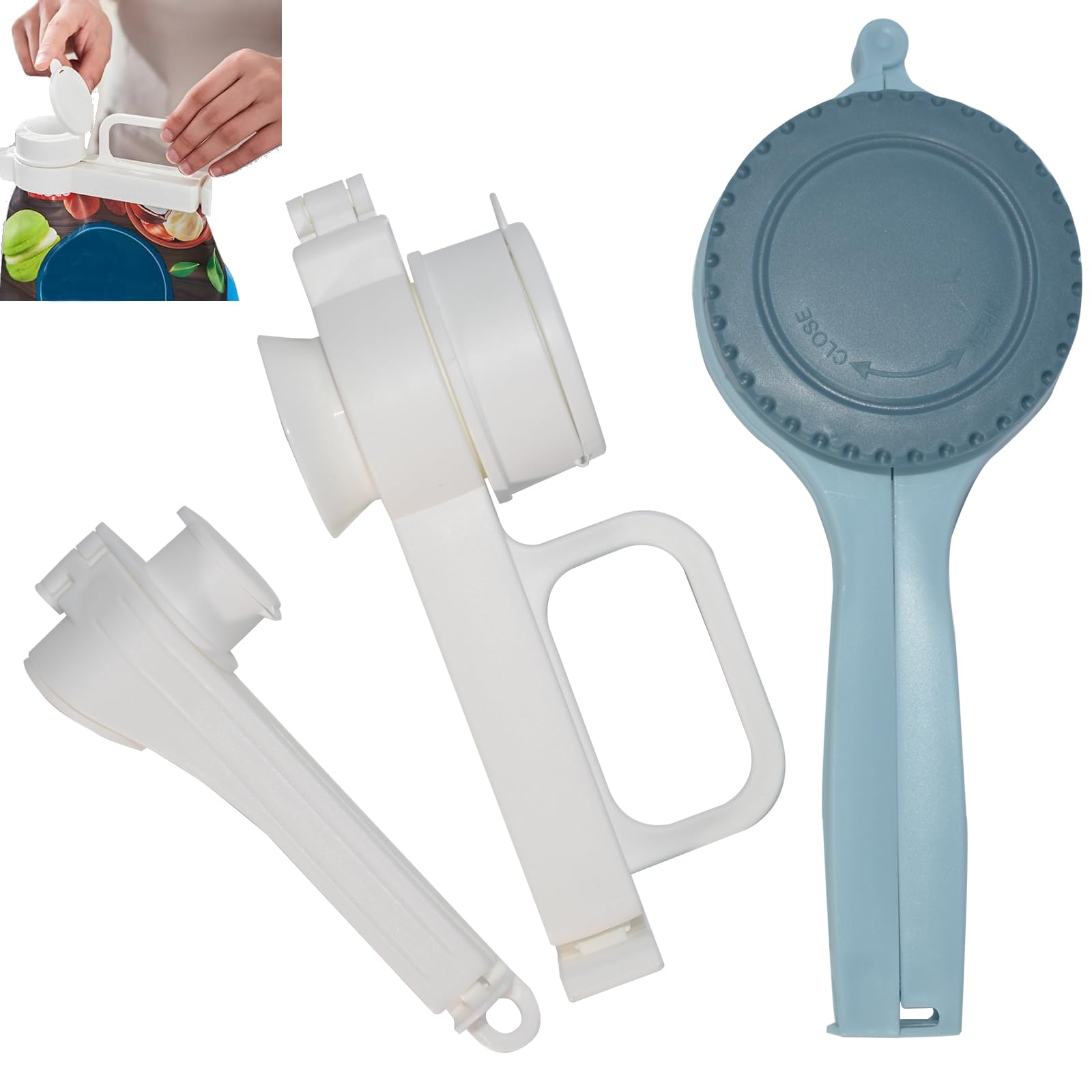 Amazon.com: Food Bag Sealing Clips with Pour Spout - 3 Pack Food Clips ...