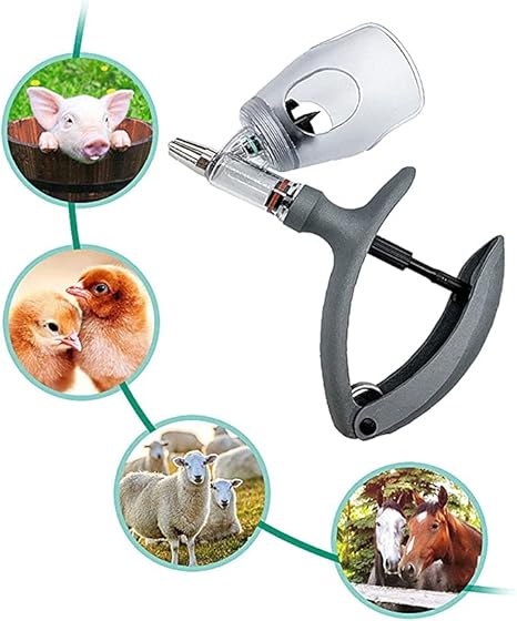 5ml Cattle Syringe Gun Adjustable and Continuous Syringe Injection ...