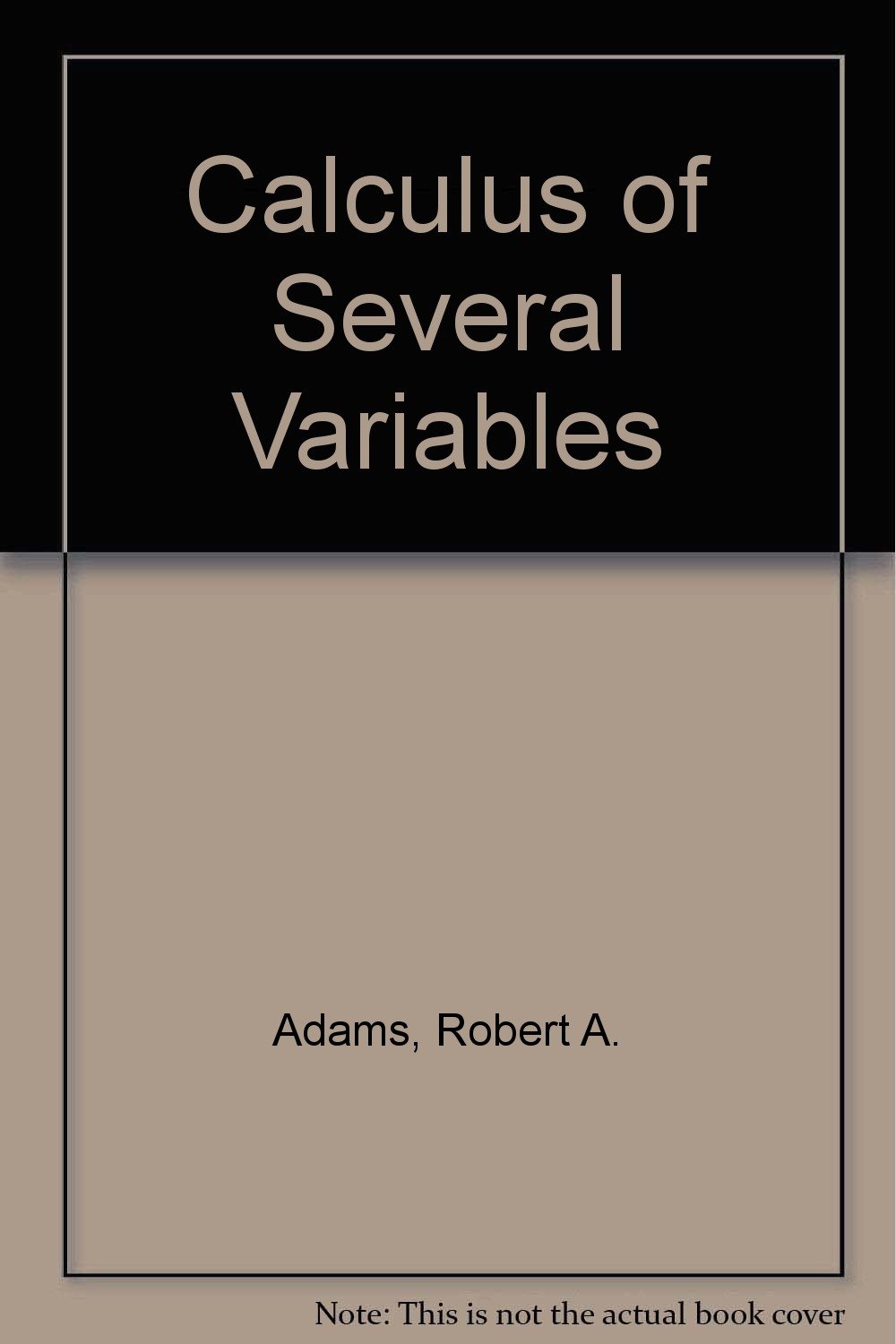 Calculus of Several Variables : Adams, Robert A.: Amazon.in: Books