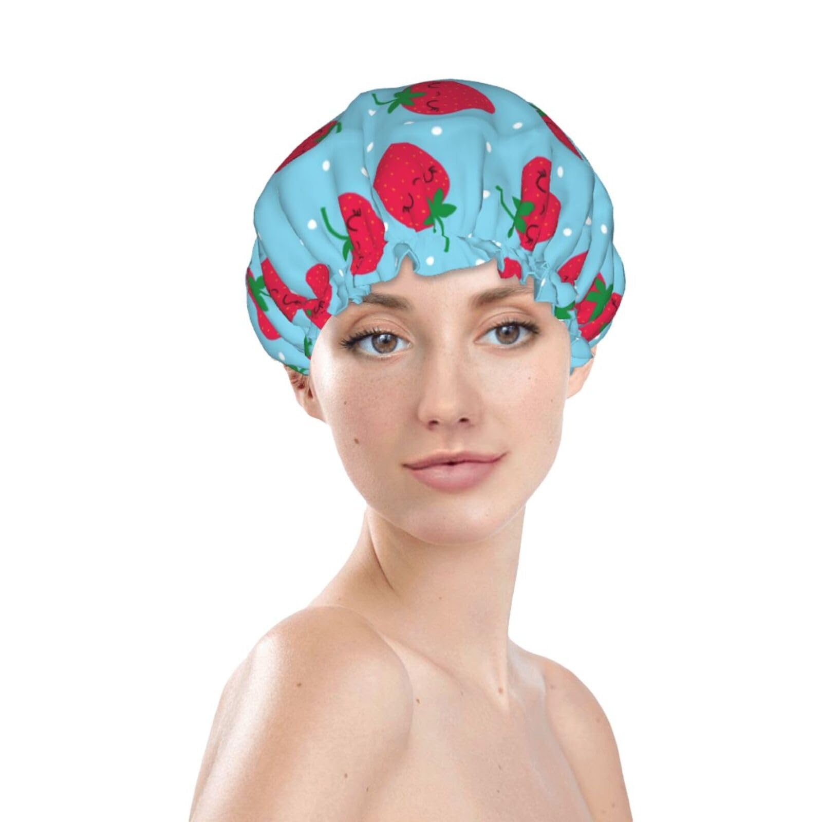 Shower Cap Memes Onion Funny Double Layers Shower Cap, Reusable