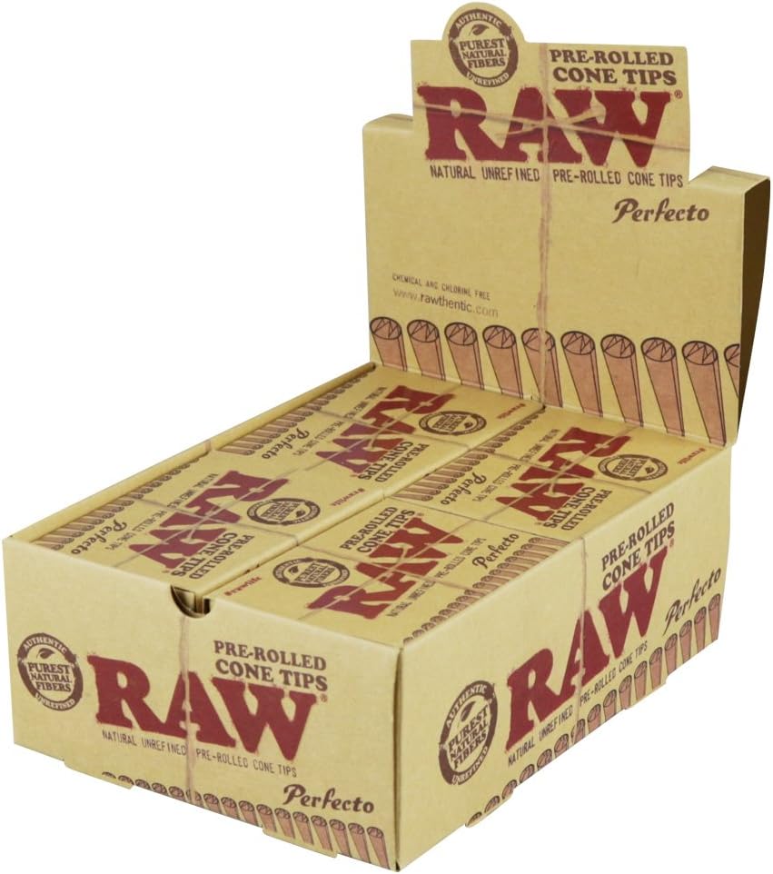 Raw® Perfecto Pre-Rolled Cone Tips - 20PC DISPLAY : Amazon.ca: Health ...