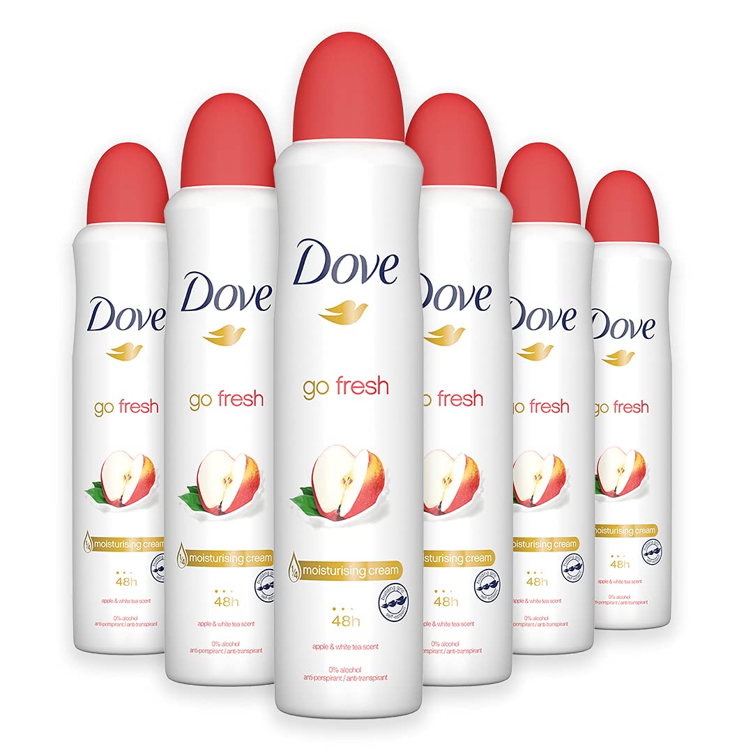 Dove Go Fresh Apple & White Tea Anti-Perspirant Deodorant Spray für ...