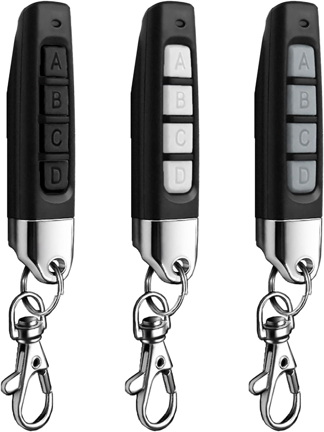 433MHz Copy Remote Opener, 3 Pcs Universal Garage Door Opener Remote 4 ...