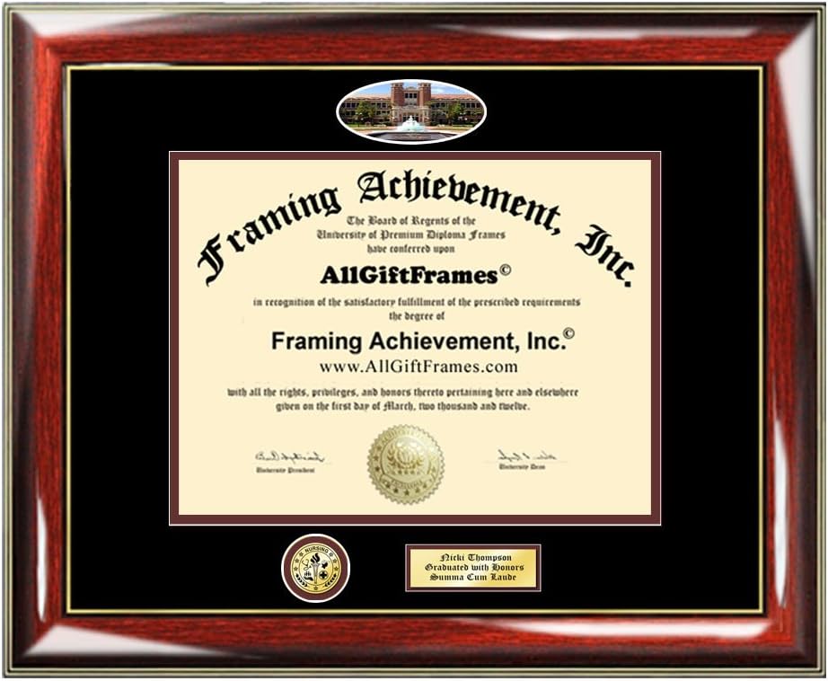 Amazon.com: FSU Diploma Frame Florida State University Campus Photo ...