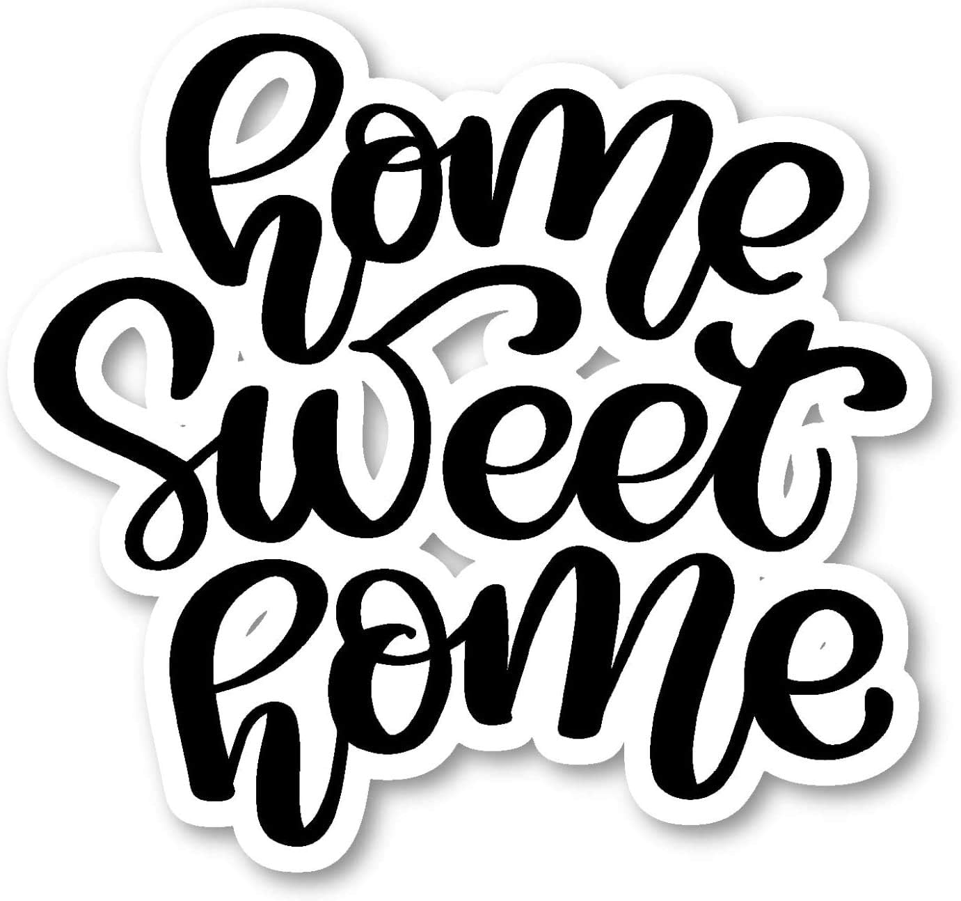 Amazon.com: Home Sweet Home - Cursive Quotes Magnets Car Refrigerator ...