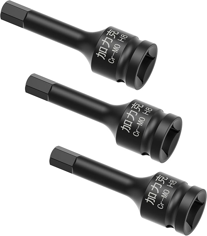 Amazon.com: FOCMKEAS 3PCS 3/8" Square Drive H8(8mm) Impact Hex Bit ...