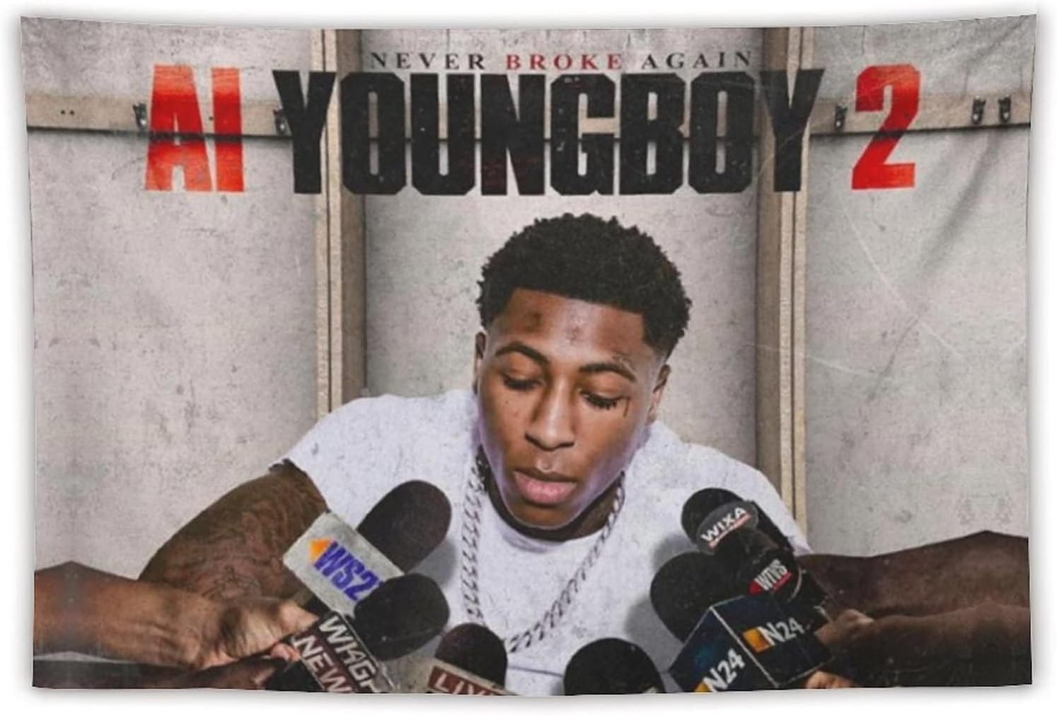 Amazon.com: ENFLEUR Famous Singer Young Rapper Boy Tapestries 60""x40 ...