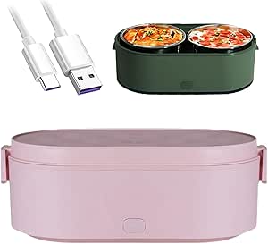Amazon.co.jp: Portable in-car heated bento box, USB plug-in, heat ...
